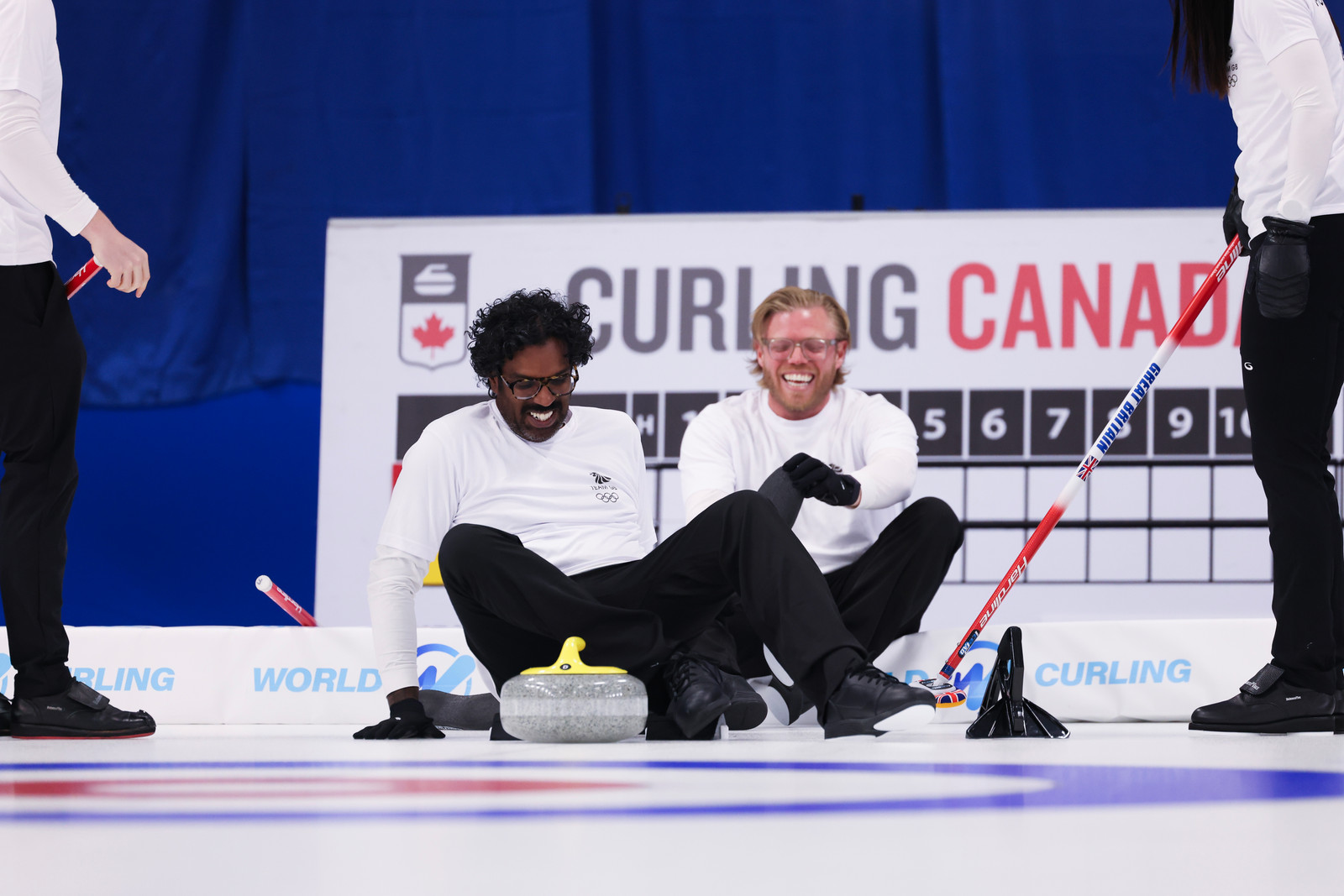 Rob and Romesh swap comedy for curling in Olympic-build up special ...